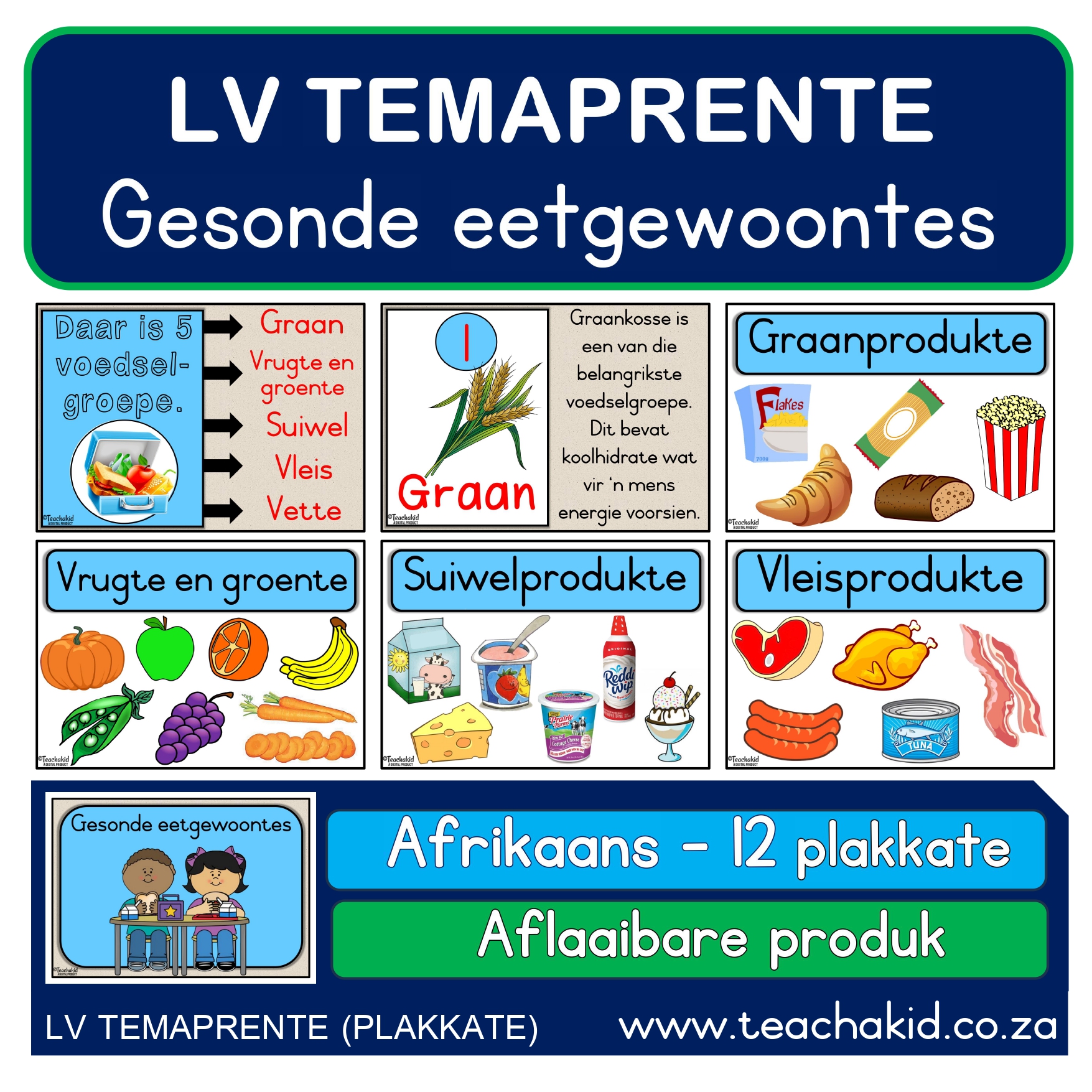 Temaprente Gesonde eetgewoontes (PDF) - Teachakid
