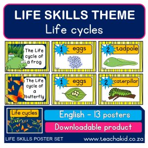 Life Skills posters Life Cycles (PDF) - Teachakid