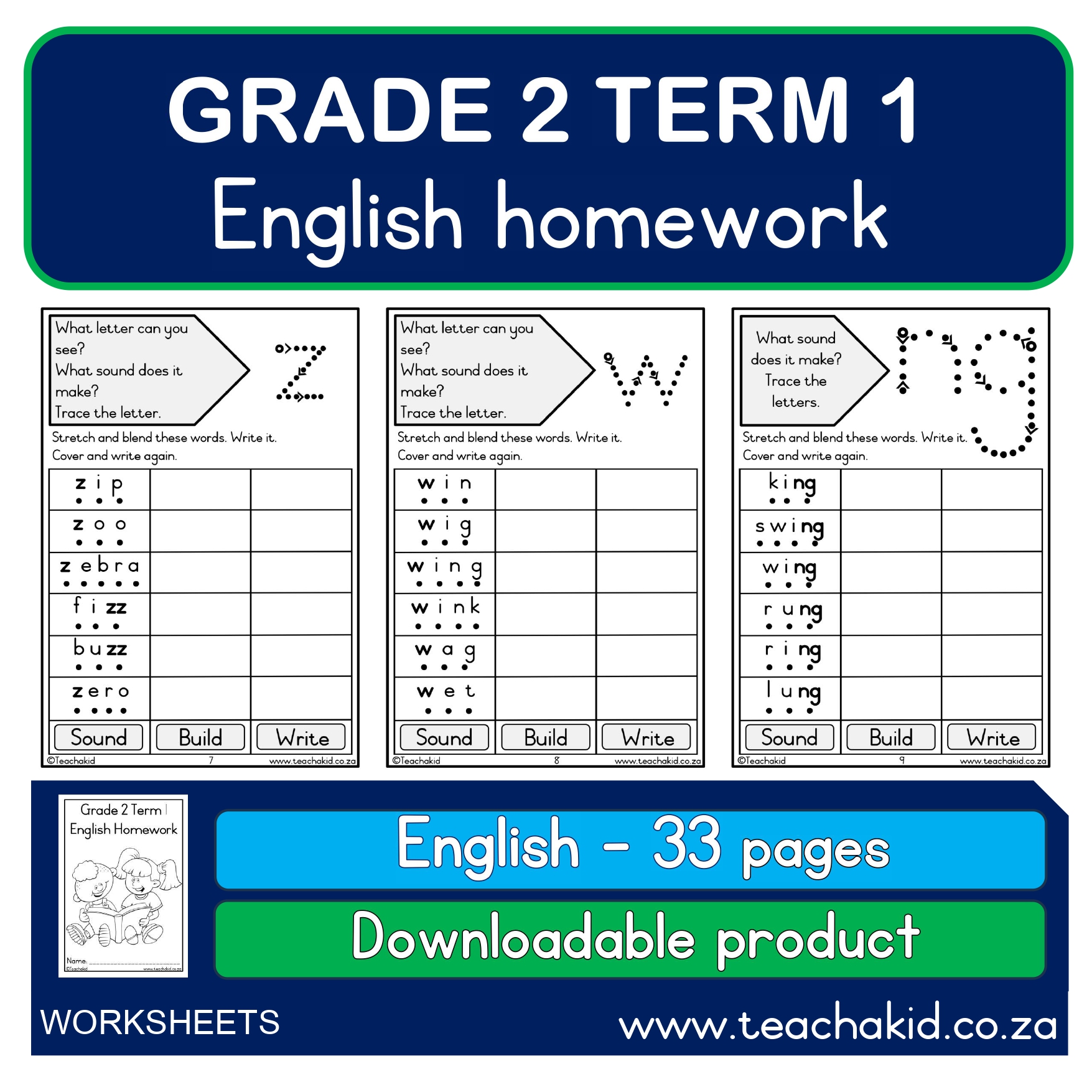 Grade 2 Term 1 Phonics (PDF) - Teachakid