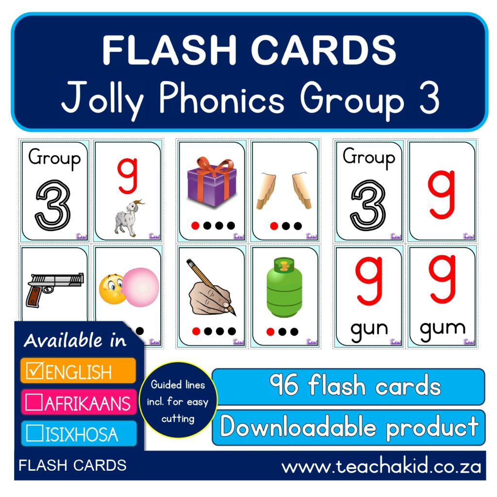 Jolly Phonics Group 3 – flash cards (PDF) - Teachakid