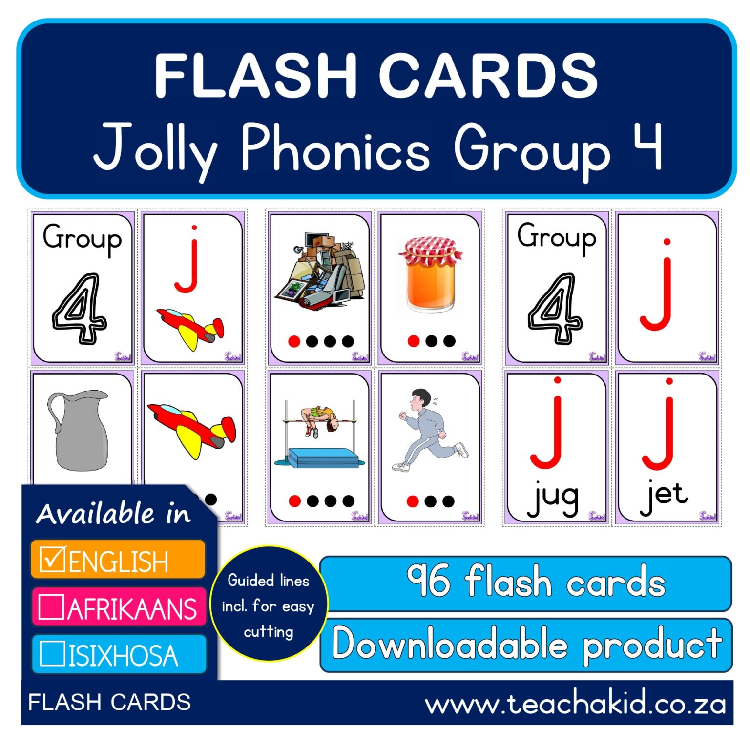 Jolly Phonics Group 4 – flash cards (PDF) - Teachakid