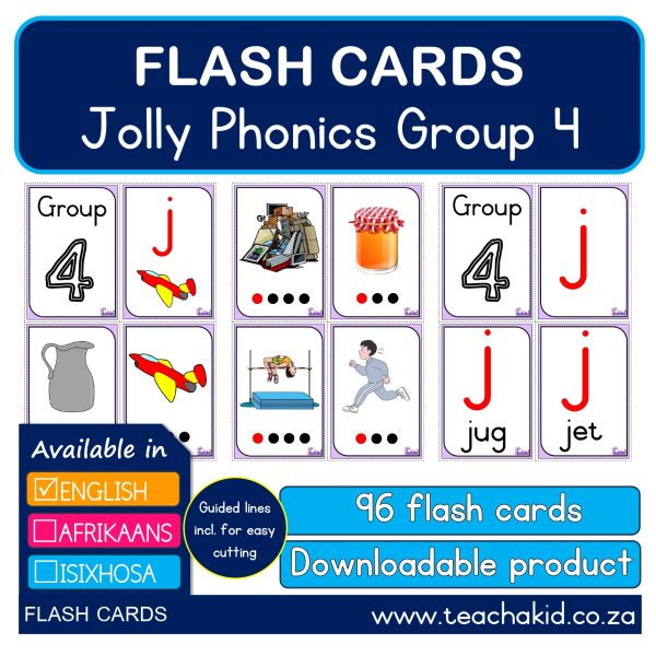 Jolly Phonics Group 4 – flash cards (PDF) - Teachakid