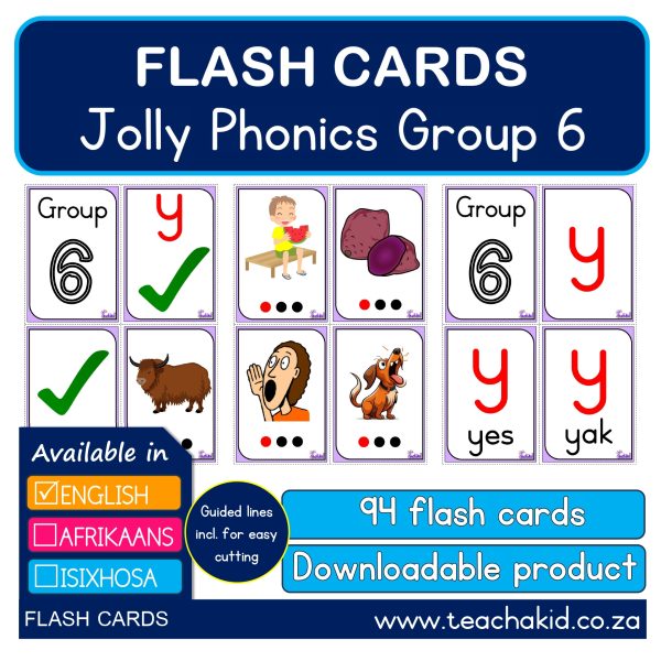 Jolly Phonics – Group 6 flash cards (PDF) - Teachakid