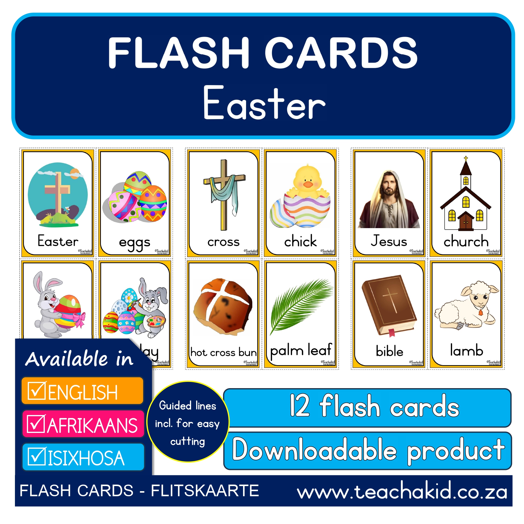 Easter – flash cards (PDF) - Teachakid