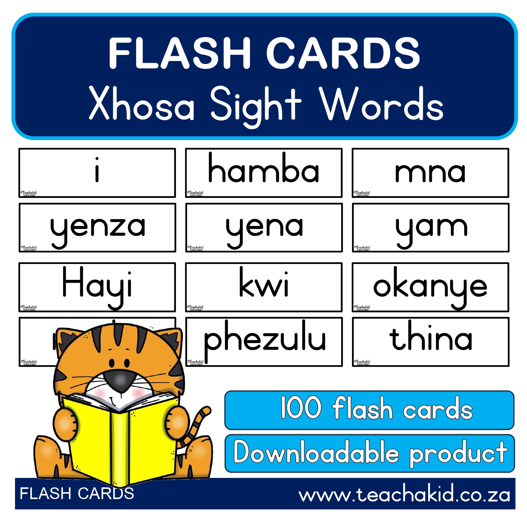 Xhosa sight words – flash cards (PDF) - Teachakid