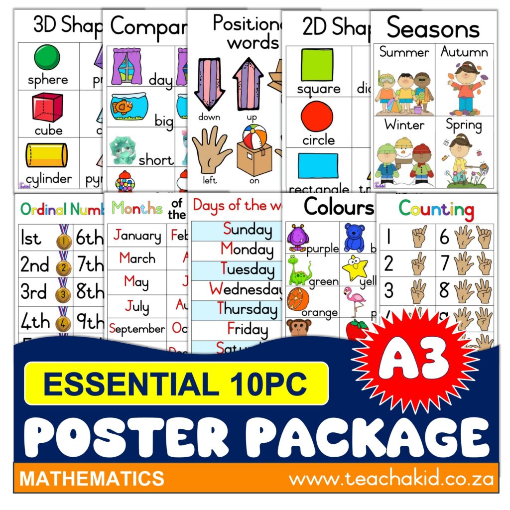 Maths – poster package (printed) - Teachakid