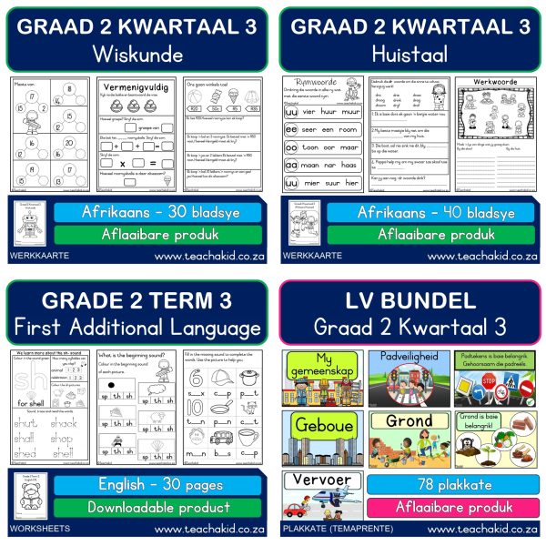 Grade 2 Term 3 All in one package (PDF) - Teachakid