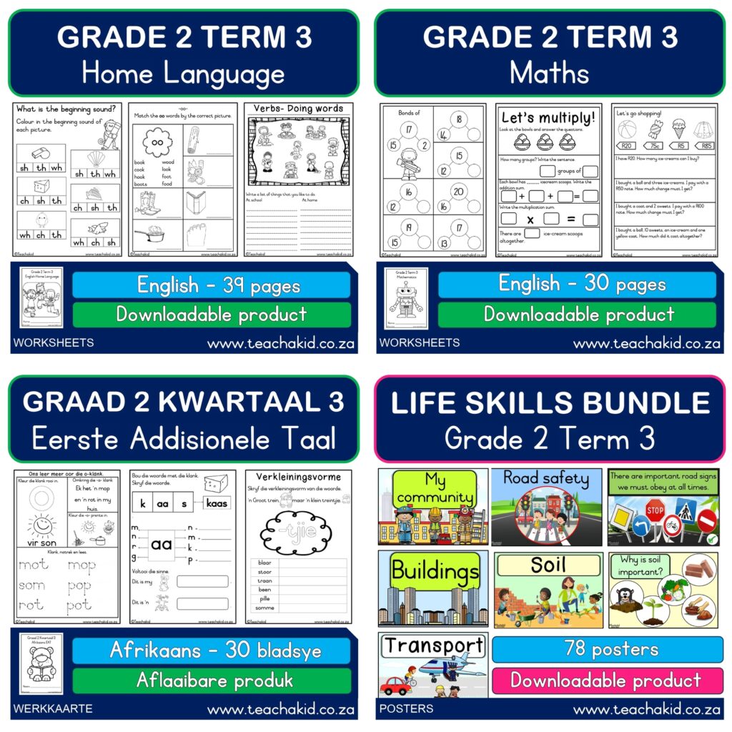Grade 2 Term 3 All in one package (PDF) - Teachakid