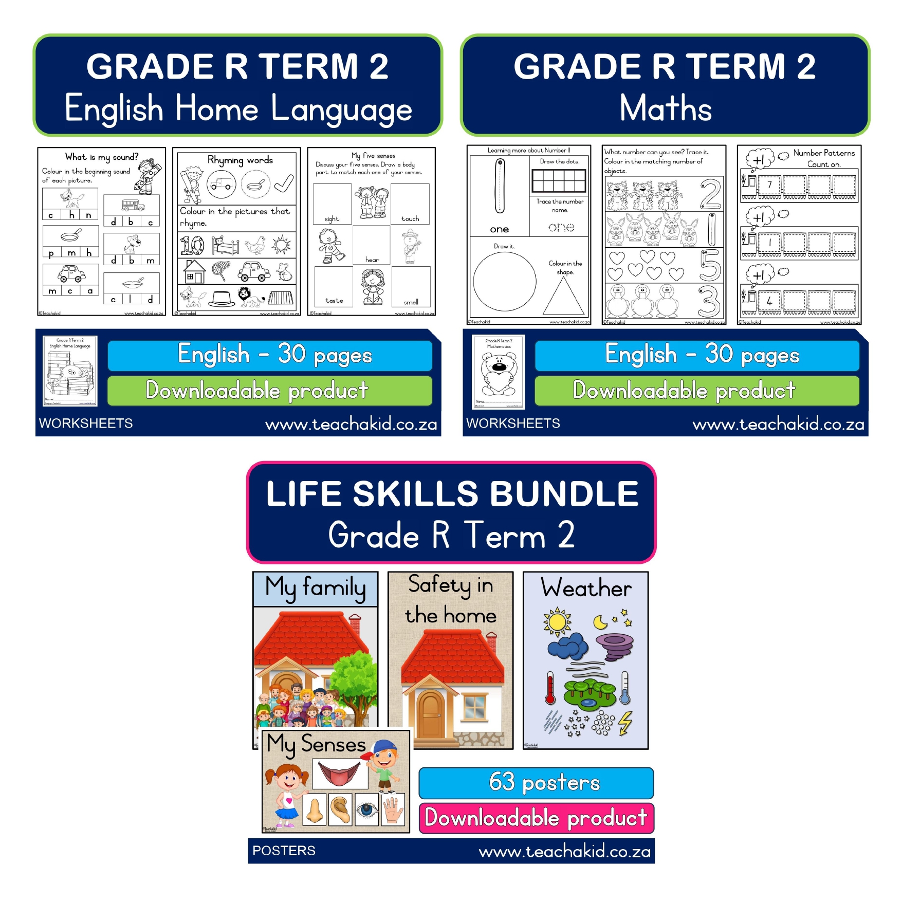 Grade R Year Package (PDF) - Teachakid