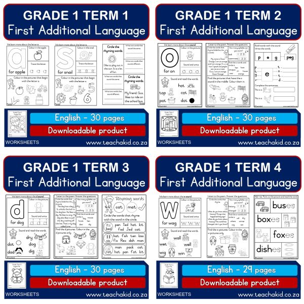 Grade 1 FAL year package (PDF) - Teachakid