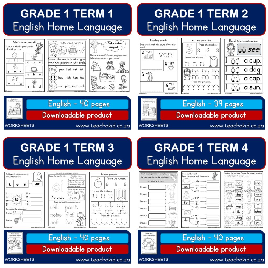 Grade 1 Home Language year package (PDF) - Teachakid