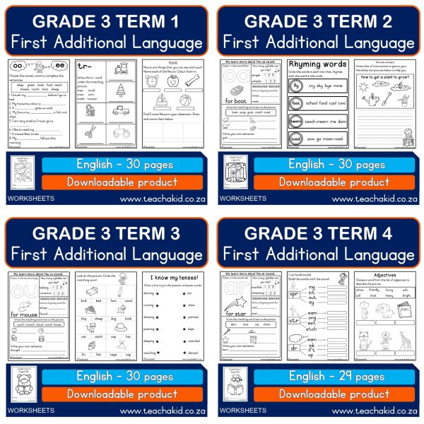 Grade 3 First Additional Language year package (PDF) - Teachakid