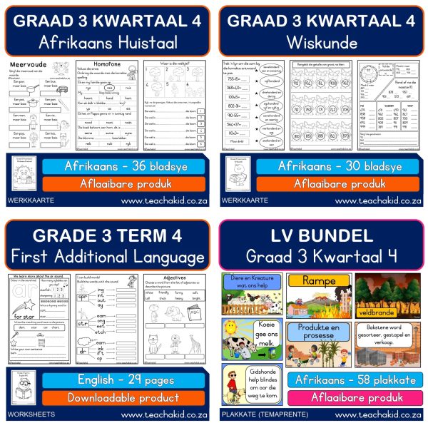 Grade 3 Term 4 All in one package (PDF) - Teachakid