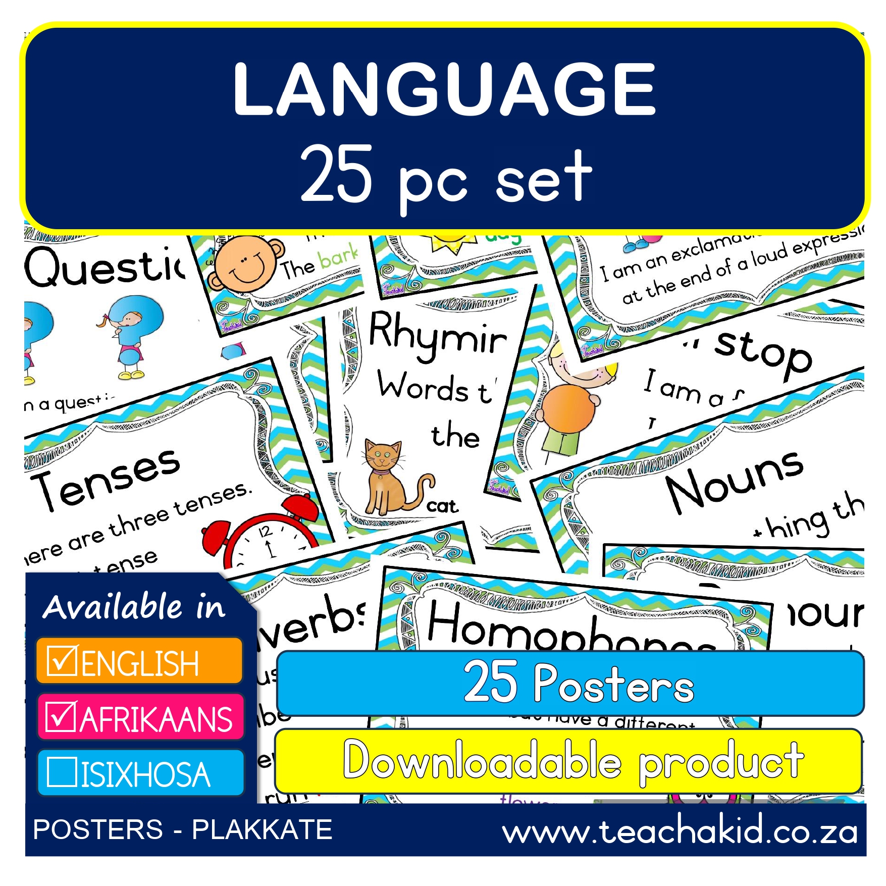 Language – posters (PDF) - Teachakid