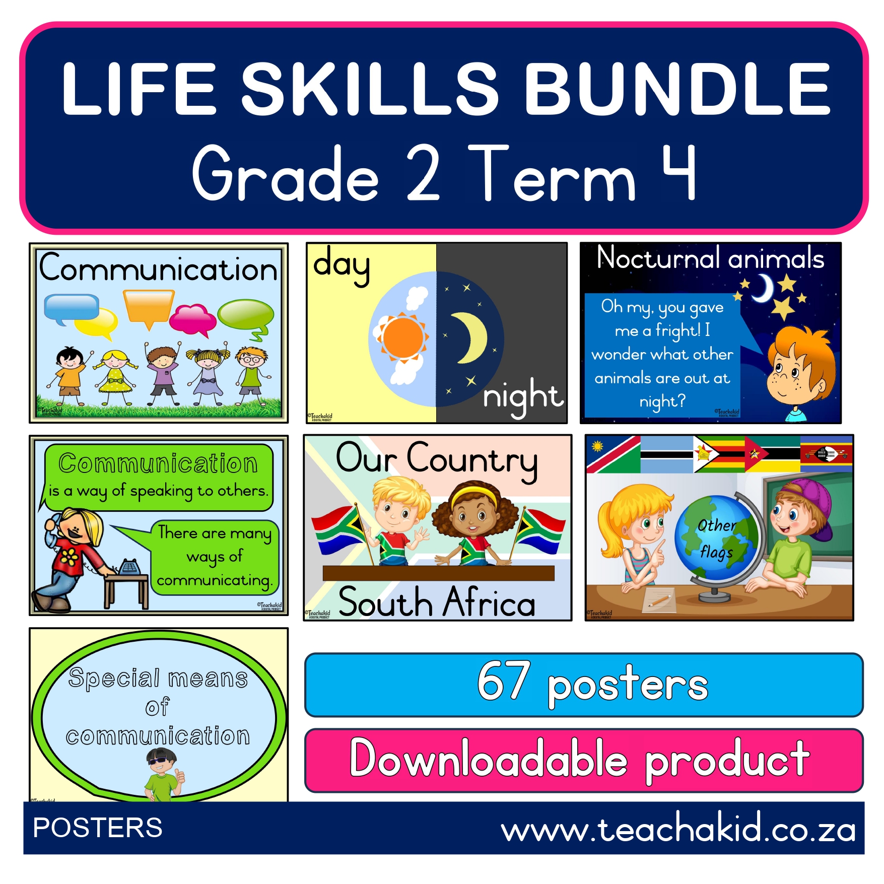Grade 2 Term 4 Life Skills Bundle (PDF) - Teachakid