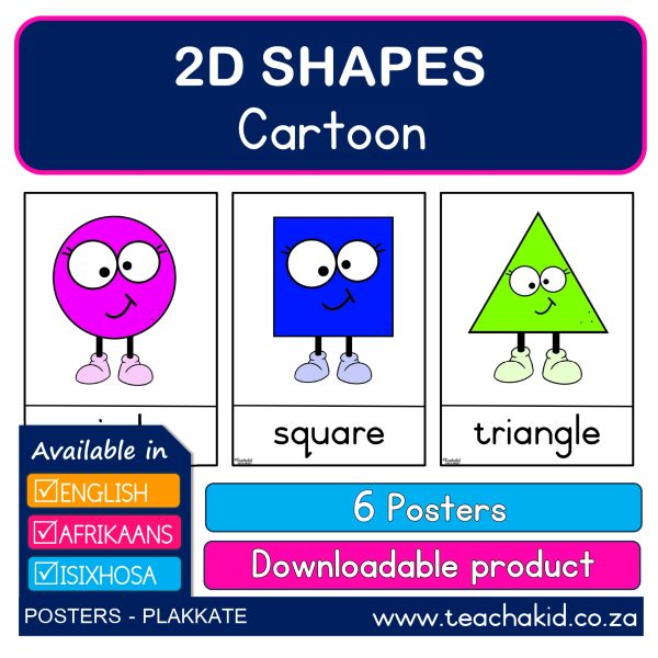 2D cartoon – shapes (PDF) - Teachakid