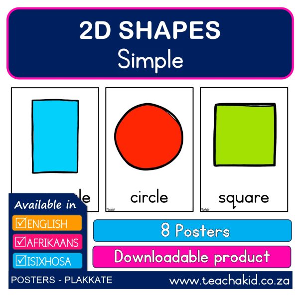 2D simple – shapes (PDF) - Teachakid