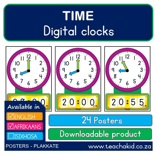 Digital time – posters (PDF) - Teachakid