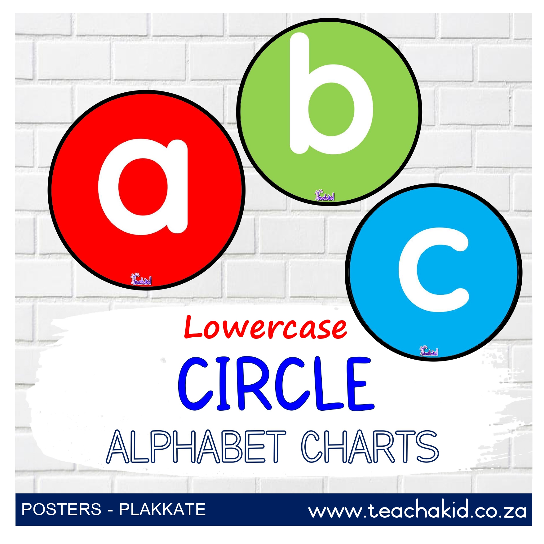 Alphabet Circles lowercase letters (PDF) - Teachakid