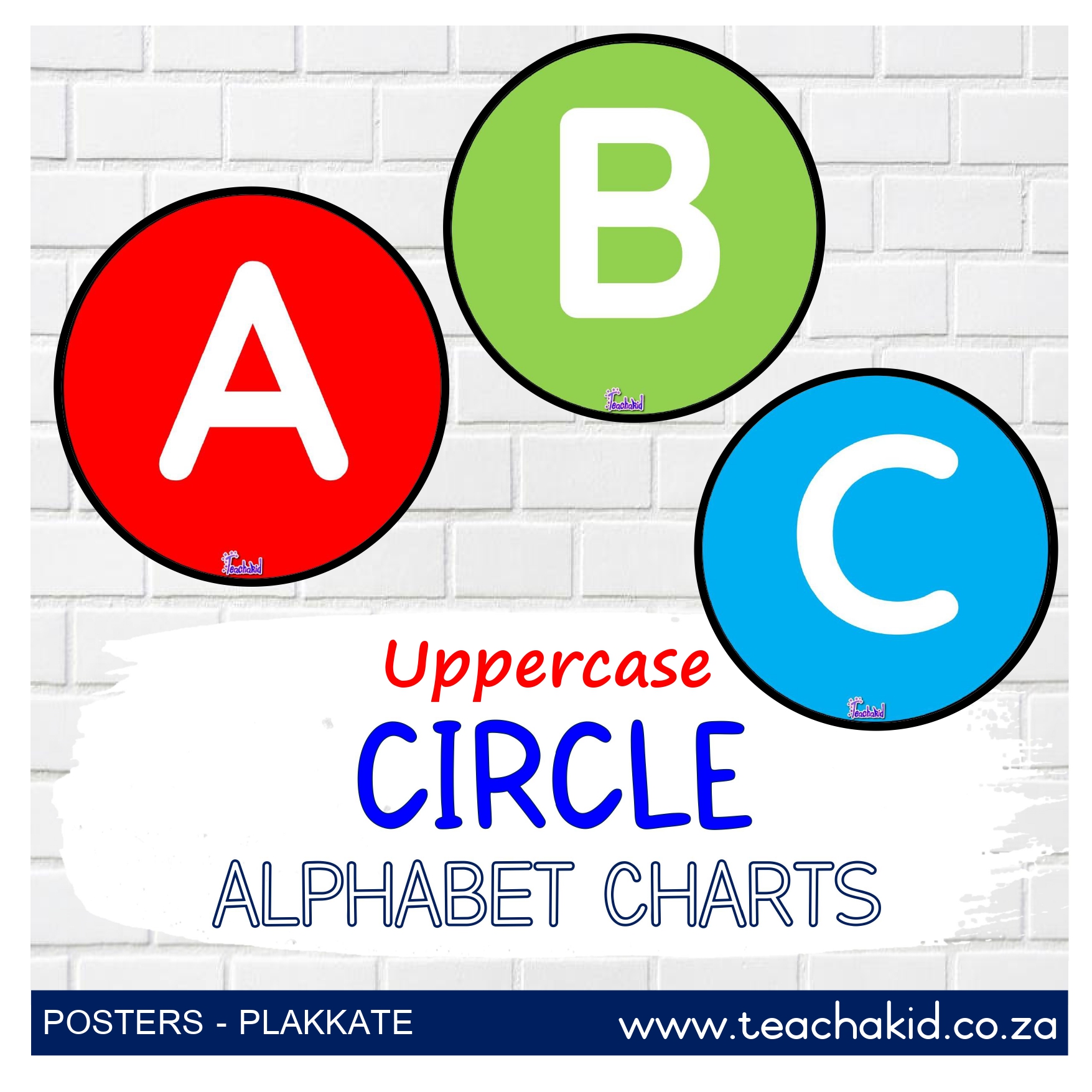 Alphabet Circles uppercase letters (PDF) - Teachakid