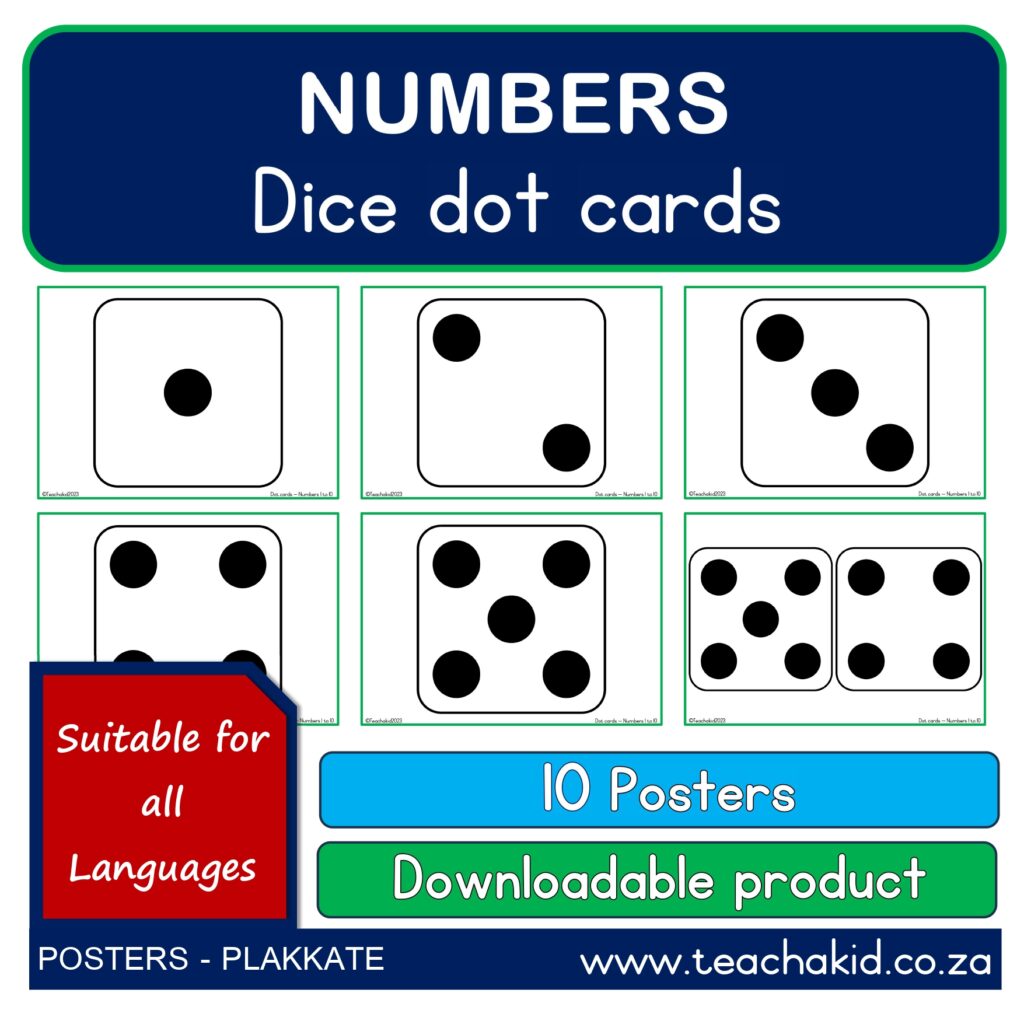 Dot cards 1 to 10 – posters (PDF) - Teachakid