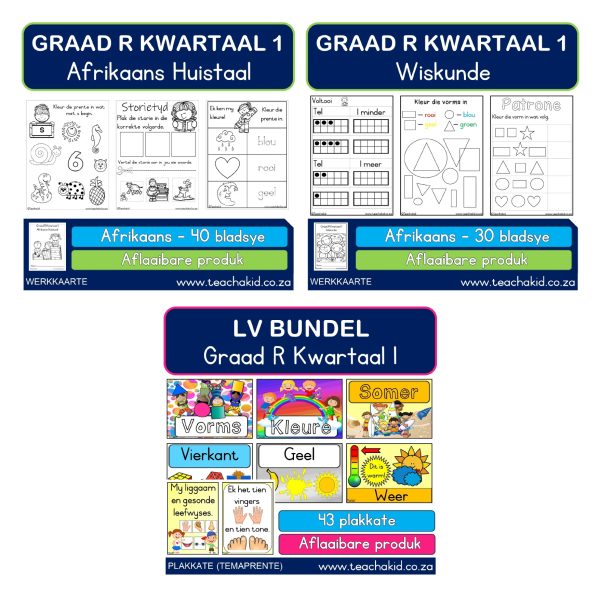 Grade R Term 1 All in one package (PDF) - Teachakid