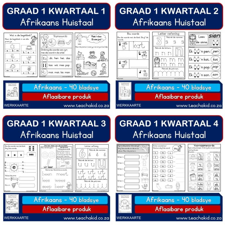 Grade 1 Home Language year package (PDF) - Teachakid
