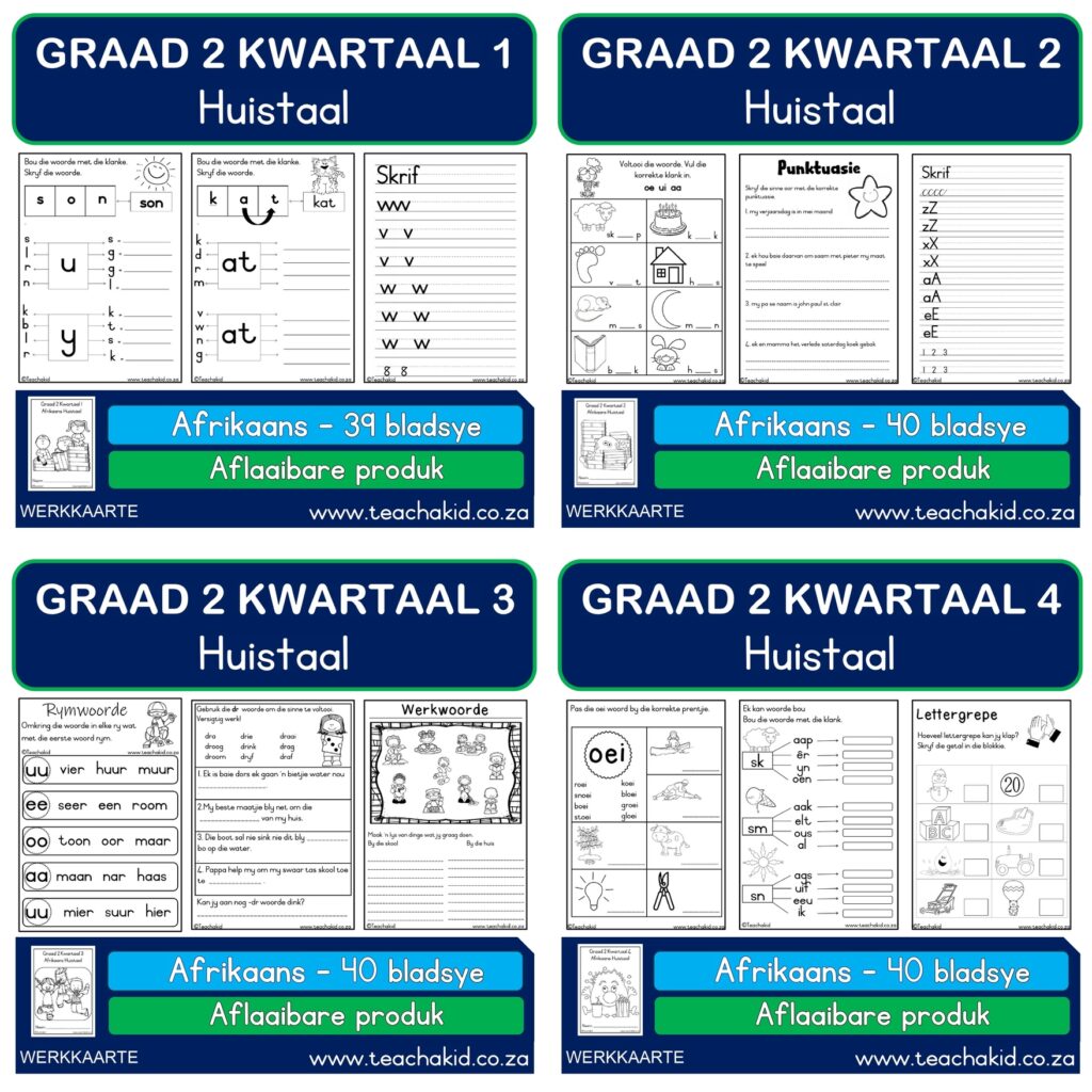 Grade 2 Home Language year package (PDF) - Teachakid