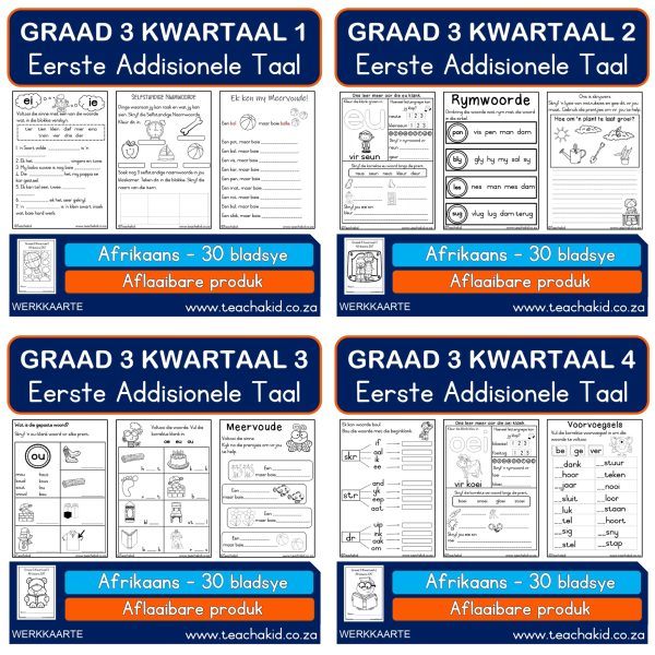 Grade 3 First Additional Language year package (PDF) - Teachakid