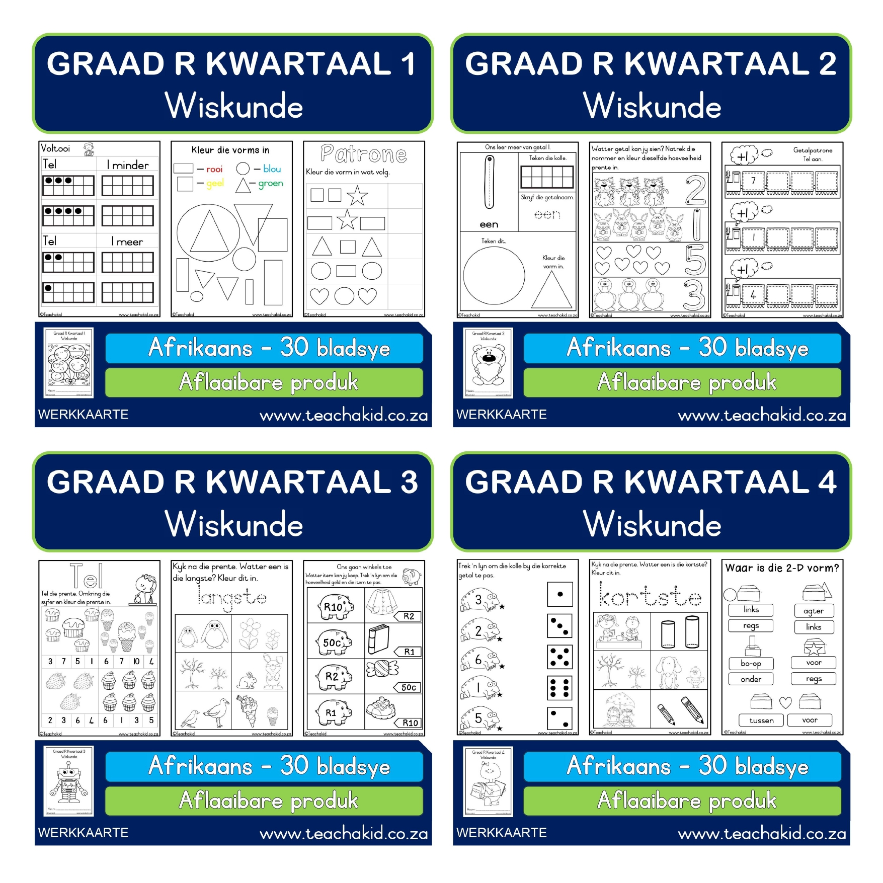 Grade R Maths year package (PDF) - Teachakid