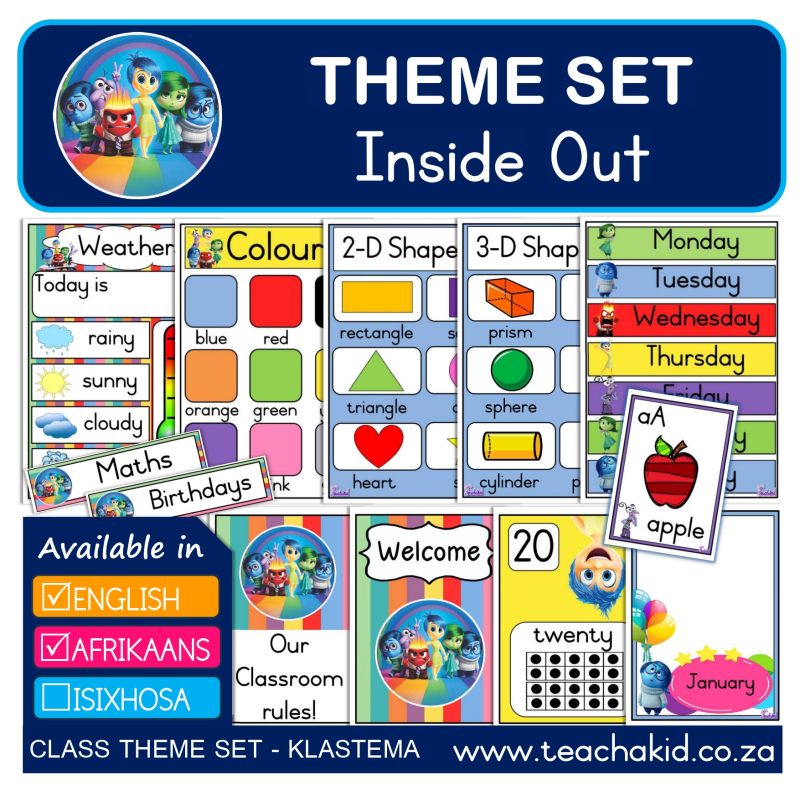 Inside out class theme set (PDF) - Teachakid