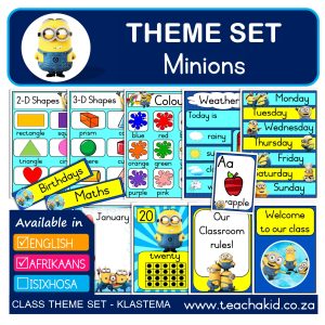 Minions class theme set (printed) - Teachakid
