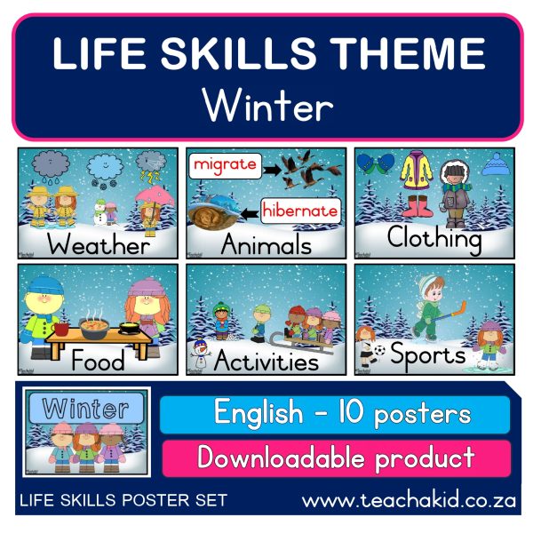 Life Skills posters Winter (PDF) - Teachakid