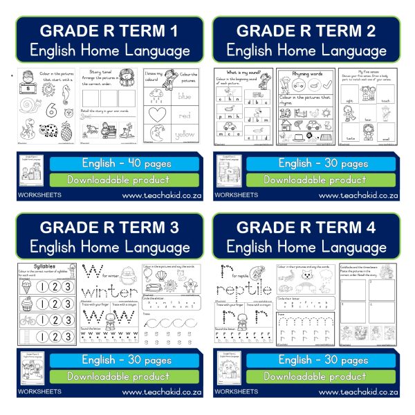 Grade R Home Language year package (PDF) - Teachakid