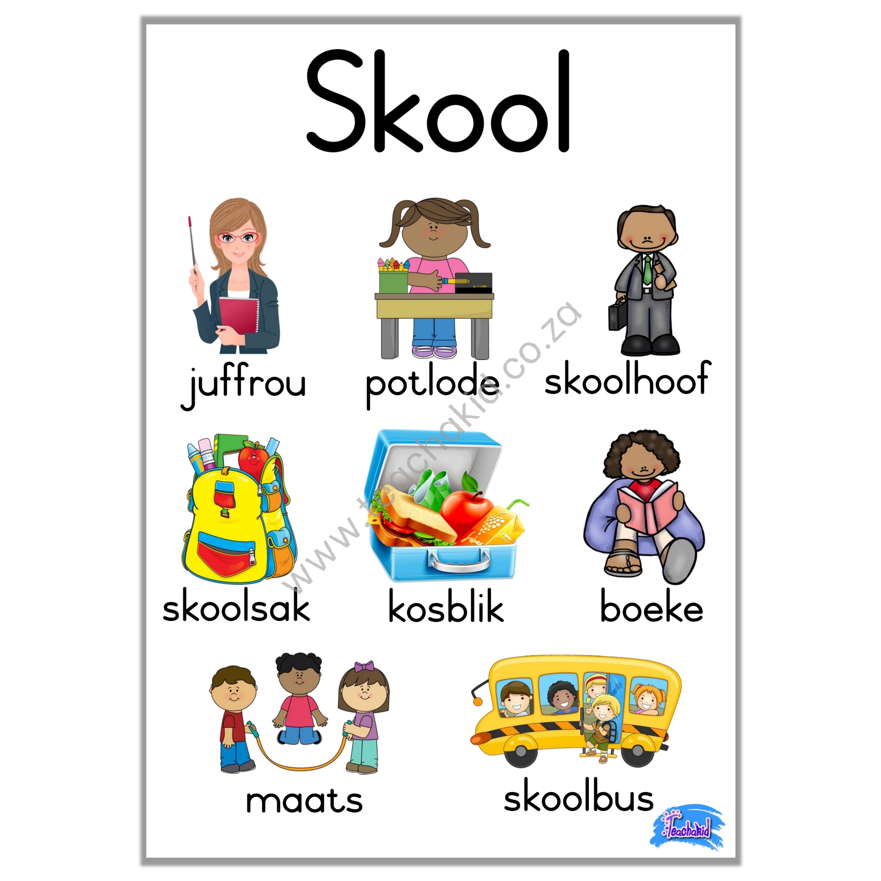 Skool – poster (printed) - Teachakid