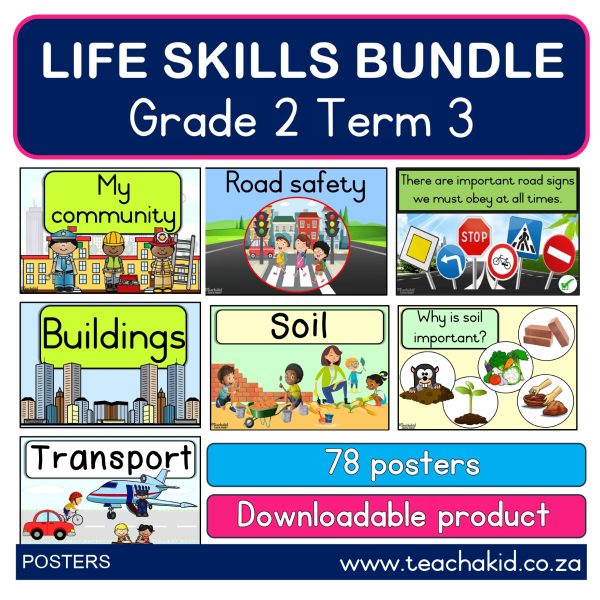 Grade 2 Life Skills year bundle (PDF) - Teachakid