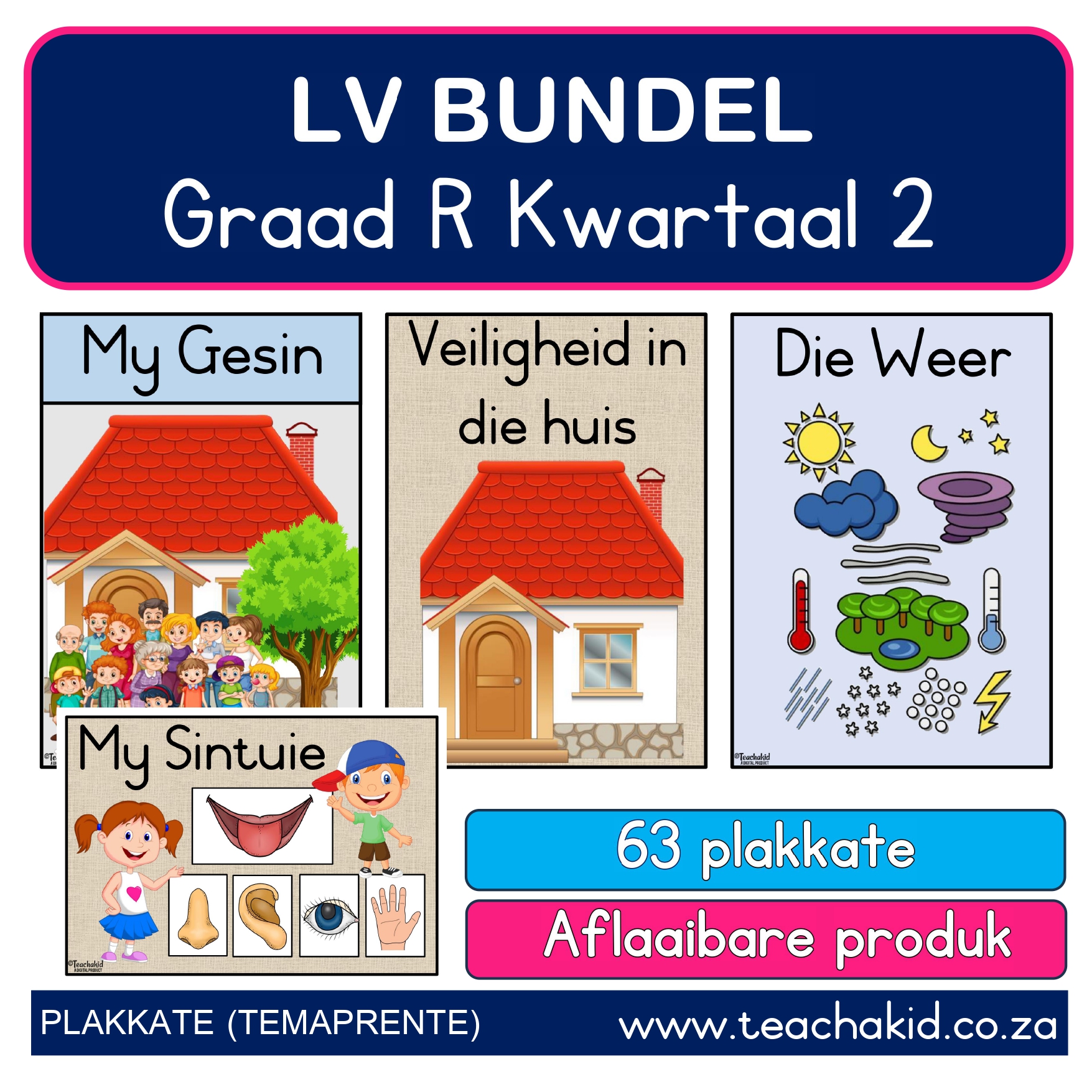 Graad 2 LV jaar bundel (printed) - Teachakid