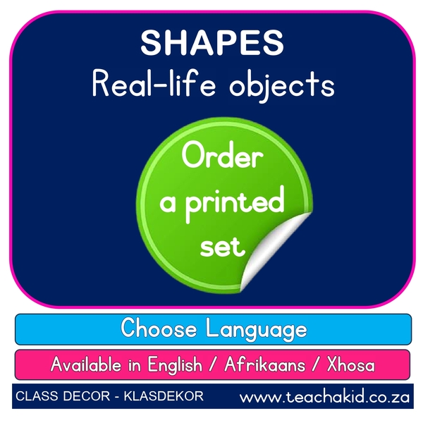 Real life objects – posters (printed) - Teachakid