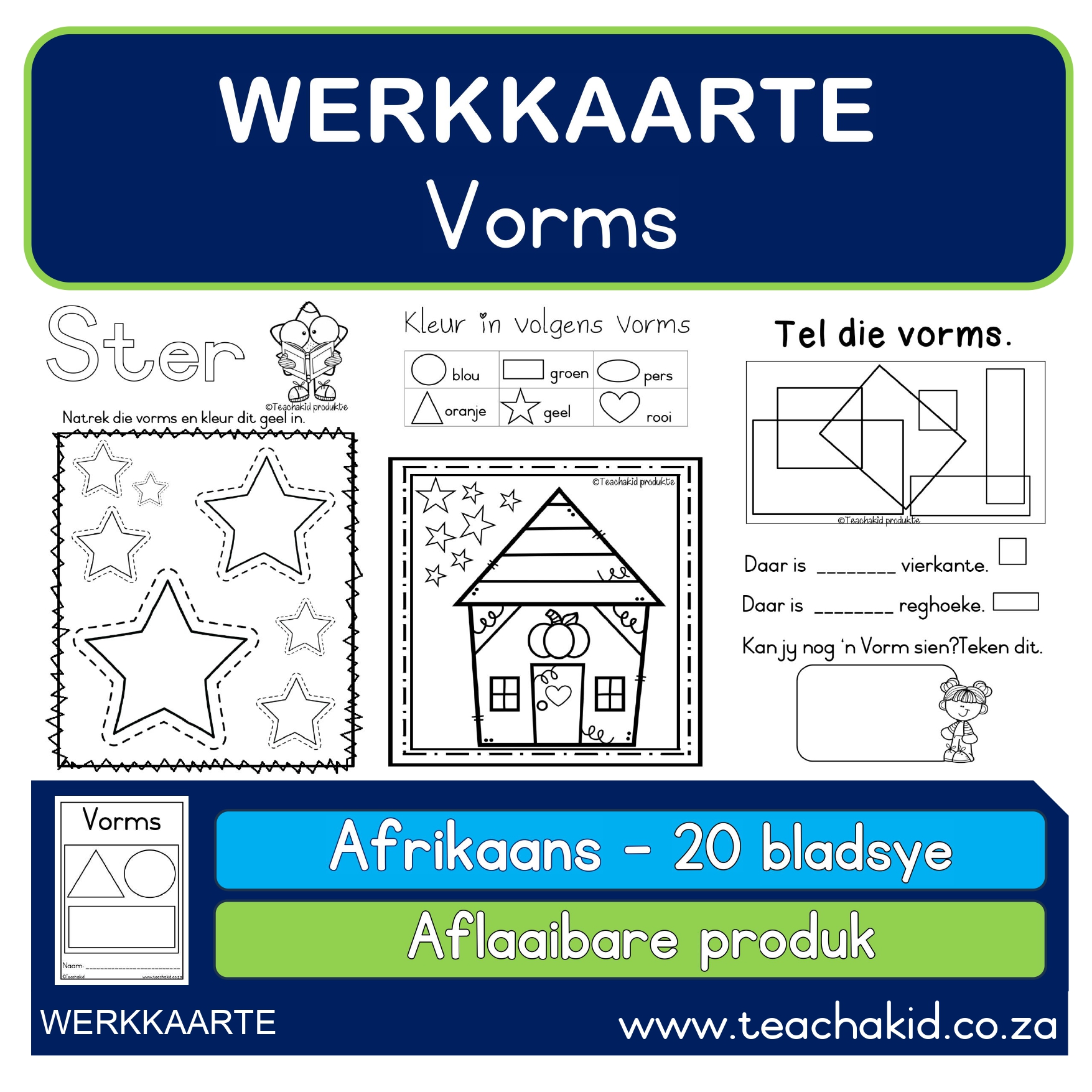 Vorms werkkaarte (PDF) - Teachakid