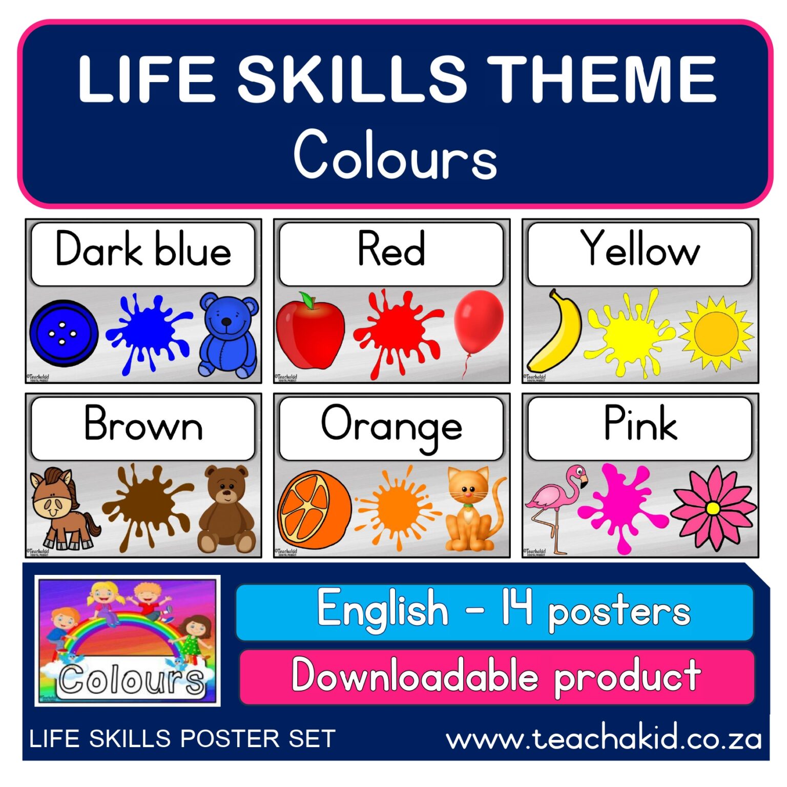 Life Skills posters Colours (PDF) - Teachakid