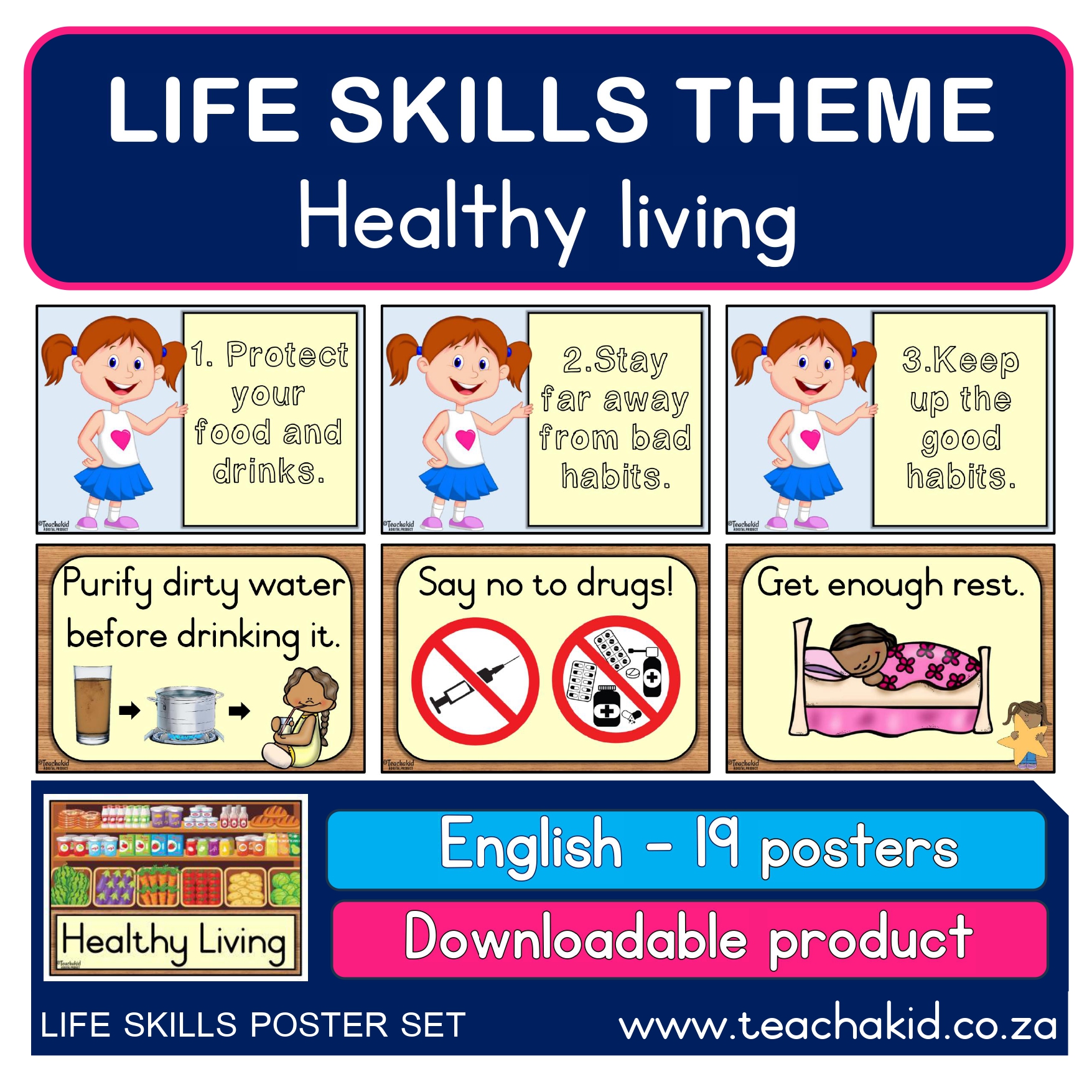 Grade 2 Term 1 Life Skills Bundle (PDF) - Teachakid