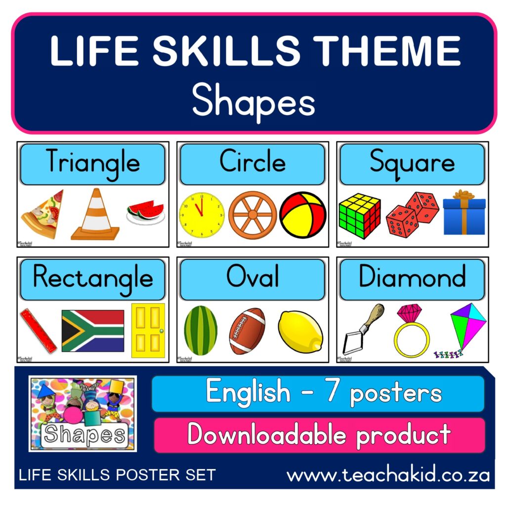 Life Skills posters Shapes (PDF) - Teachakid