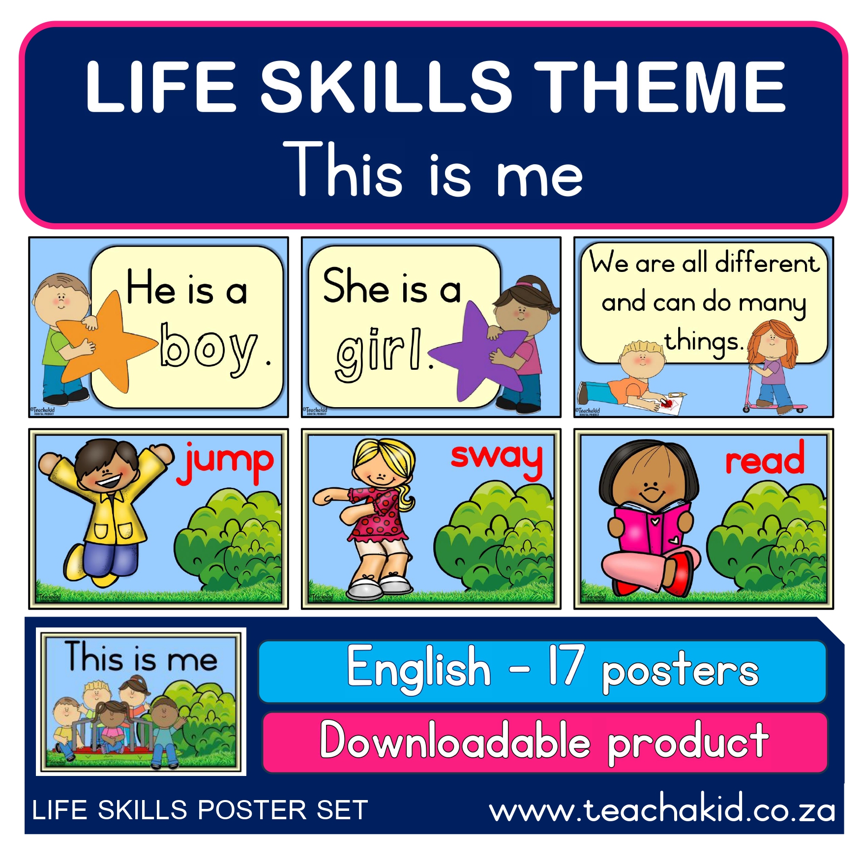 Life Skills posters This is me (PDF) - Teachakid