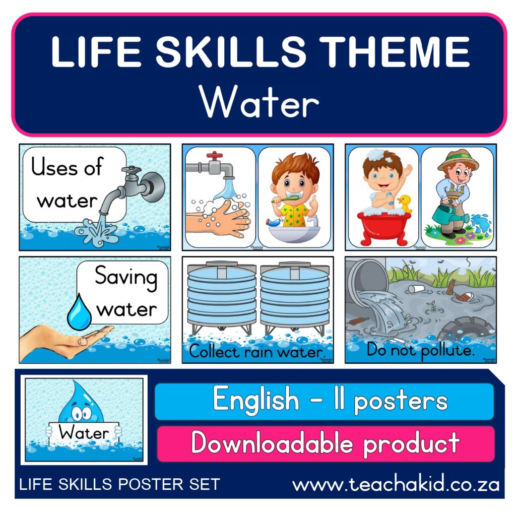 Life Skills posters Water (PDF) - Teachakid