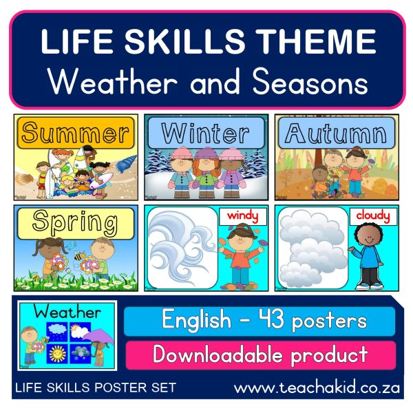 Life Skills posters Weather and seasons (PDF) - Teachakid