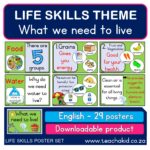 What we need to live – Life Skills theme (PDF) - Teachakid