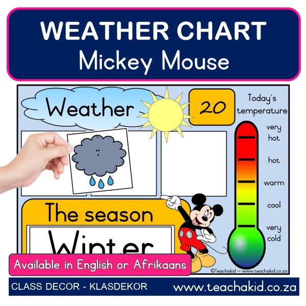 Mickey Mouse – weather chart (PDF) - Teachakid