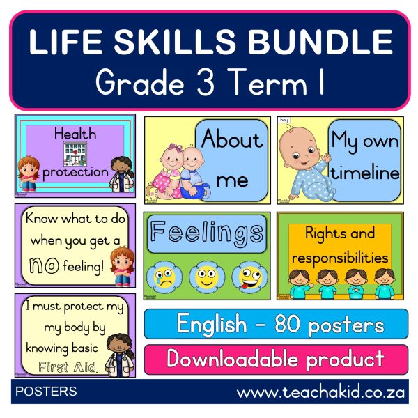 Grade 3 Life Skills year bundle (PDF) - Teachakid