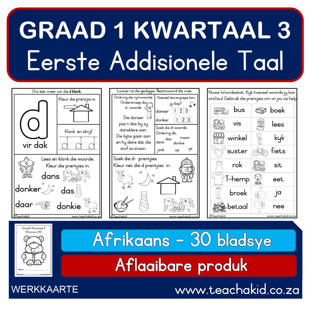 Graad 1 Kwartaal 1 Afrikaans Eerste Addisionele Taal (PDF) - Teachakid
