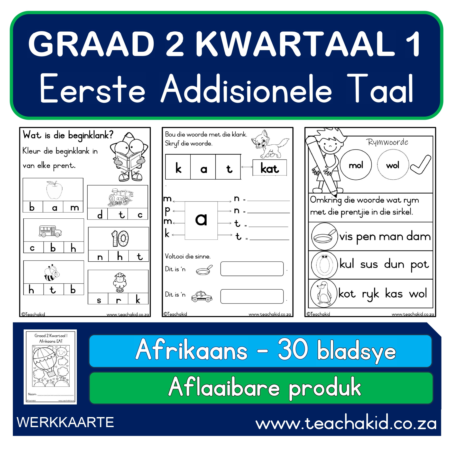 Graad 2 Kwartaal 1 Afrikaans Eerste Addisionele Taal (PDF) - Teachakid